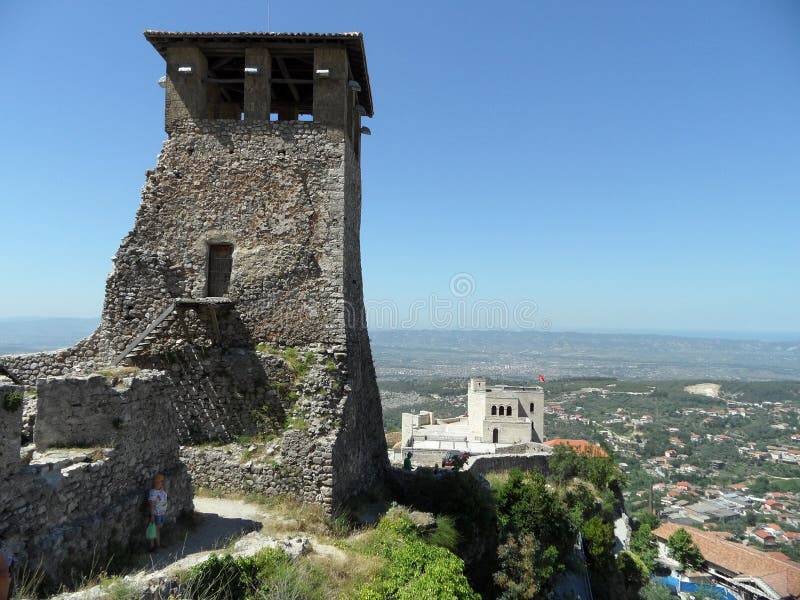 Kruja castle, Albania stock image. Image of heritage - 81279499