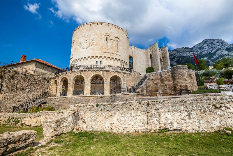 Kruje Castle - Kruje, Albania Stock Photo - Image of medieval, ancient ...