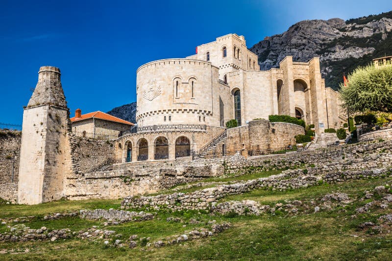 Kruje Castle - Kruje, Albania Stock Image - Image of medieval, famous ...