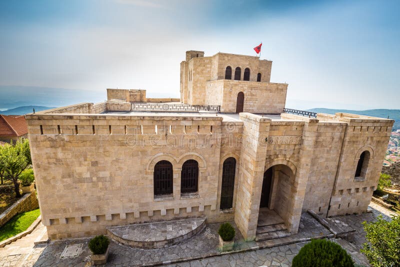 Kruje Castle - Kruje, Albania Editorial Stock Photo - Image of ...
