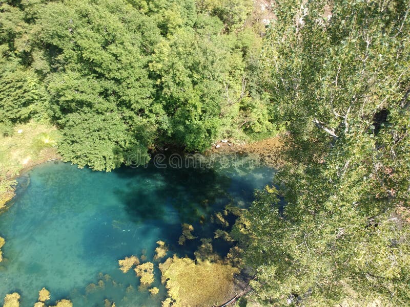 Krupaj spring in Serbia stock image. Image of blue, natural - 133377915
