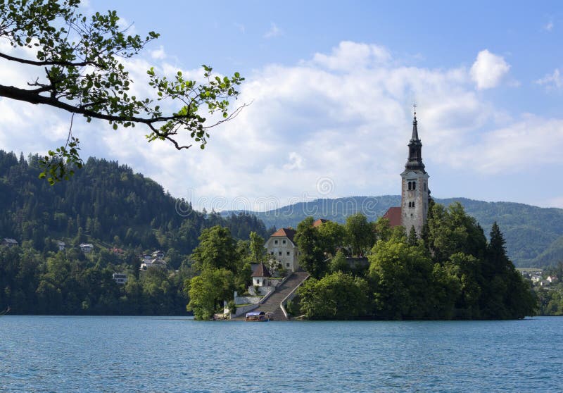 Krwawiący Kasztel, Slovenia Zdjęcie Stock - Obraz złożonej z budynek ...