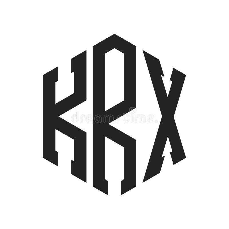 KRX Logo Design. Initial Letter KRX Monogram Logo Using Hexagon Shape ...