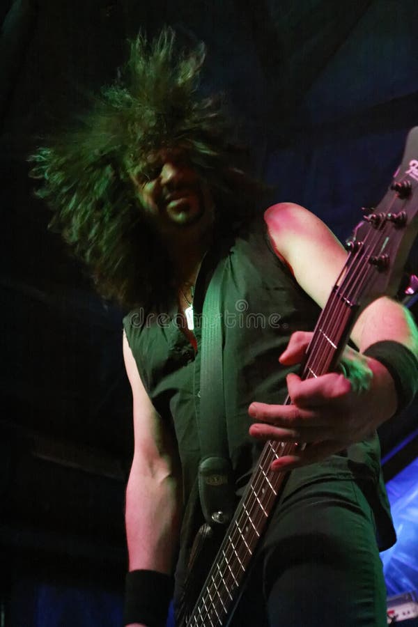 KRYPTERIA - Guitarist editorial stock photo. Image of music - 22360438