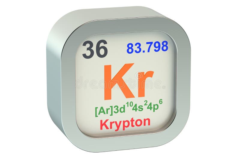 Krypton stock illustration. Illustration of shiny, gold - 10356851