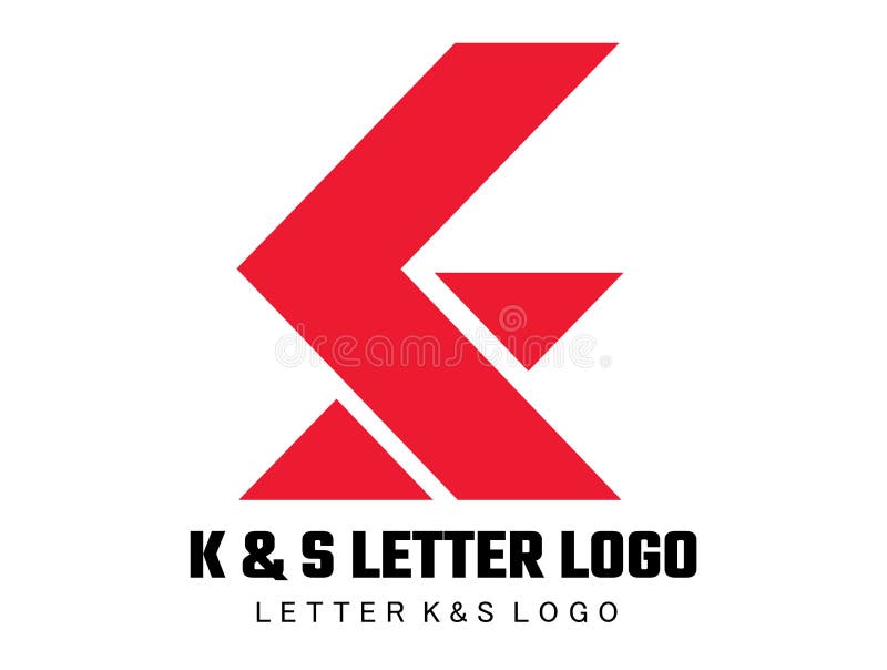 KS letter vector logo stock vector. Illustration of font - 262366977