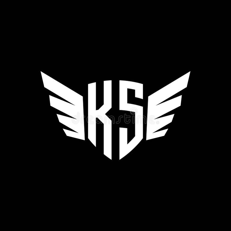 KS Monogram Wing Shape Style Stock Vector - Illustration of elegant ...