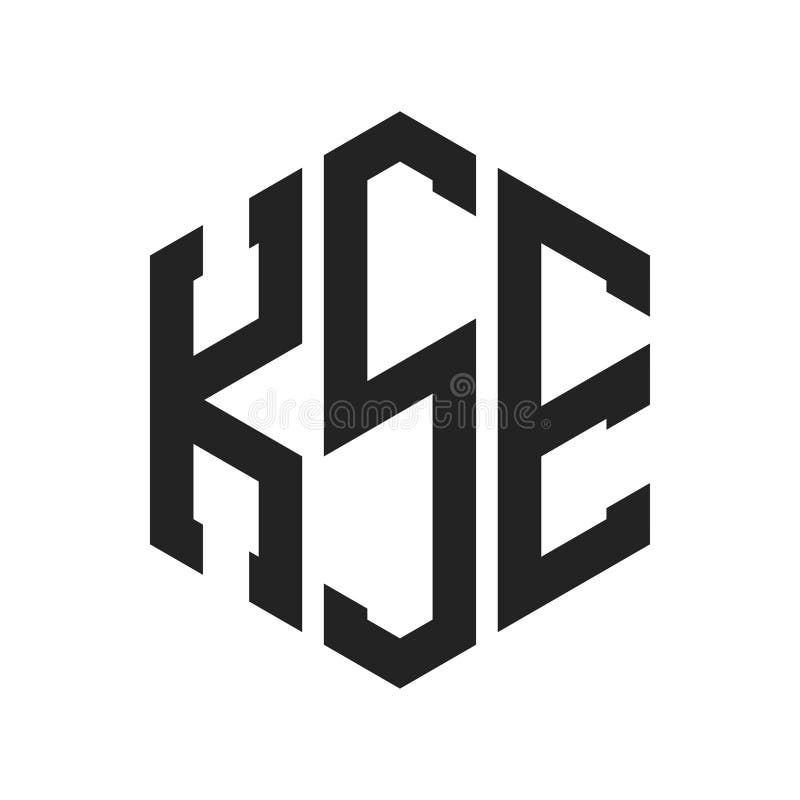 KSE Logo Design. Initial Letter KSE Monogram Logo Using Hexagon Shape ...