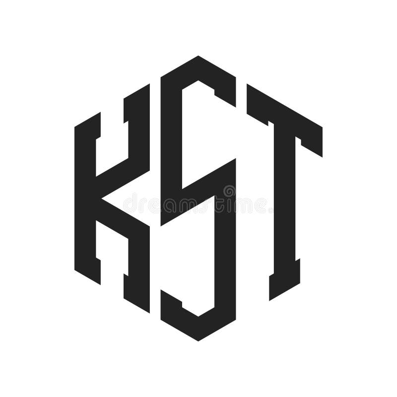 KST Logo Design. Initial Letter KST Monogram Logo Using Hexagon Shape ...