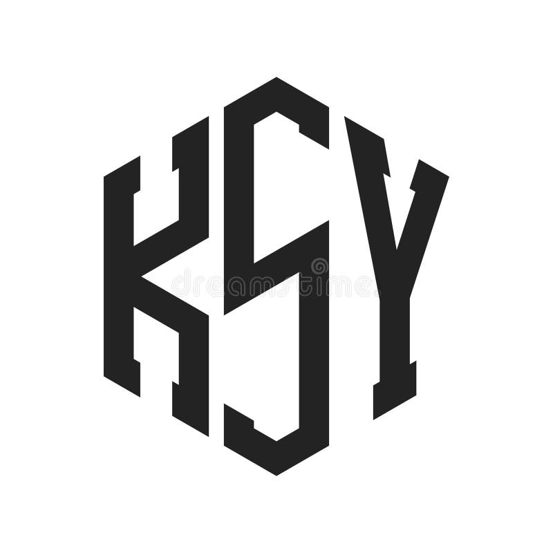 KSY Logo Design. Initial Letter KSY Monogram Logo Using Hexagon Shape ...