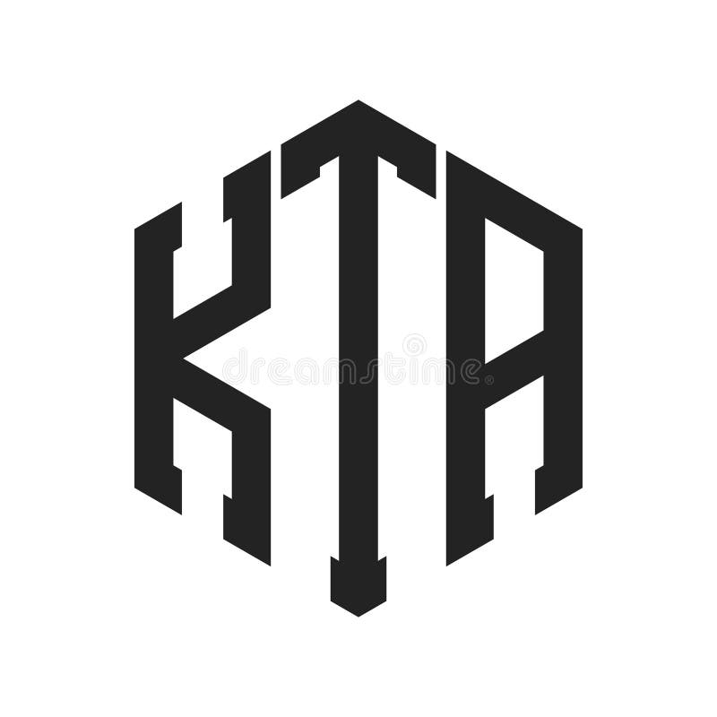 KTA Logo Design. Initial Letter KTA Monogram Logo Using Hexagon Shape ...