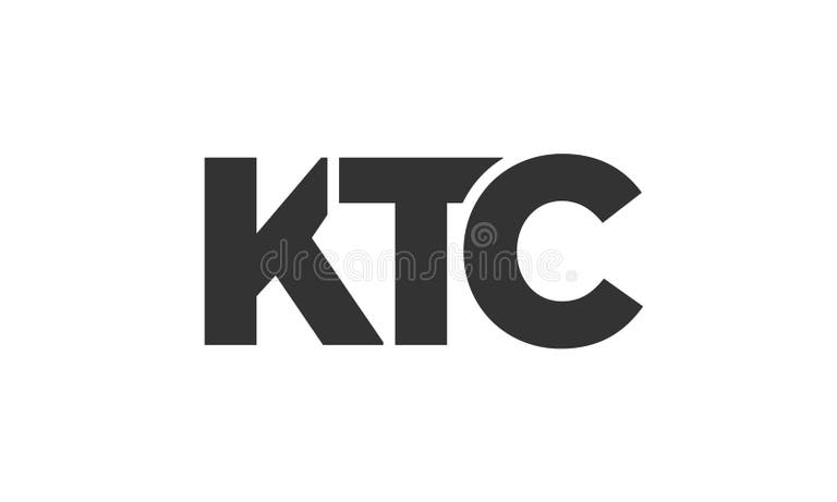 KTC Logo Design Template with Strong and Modern Bold Text. Initial ...
