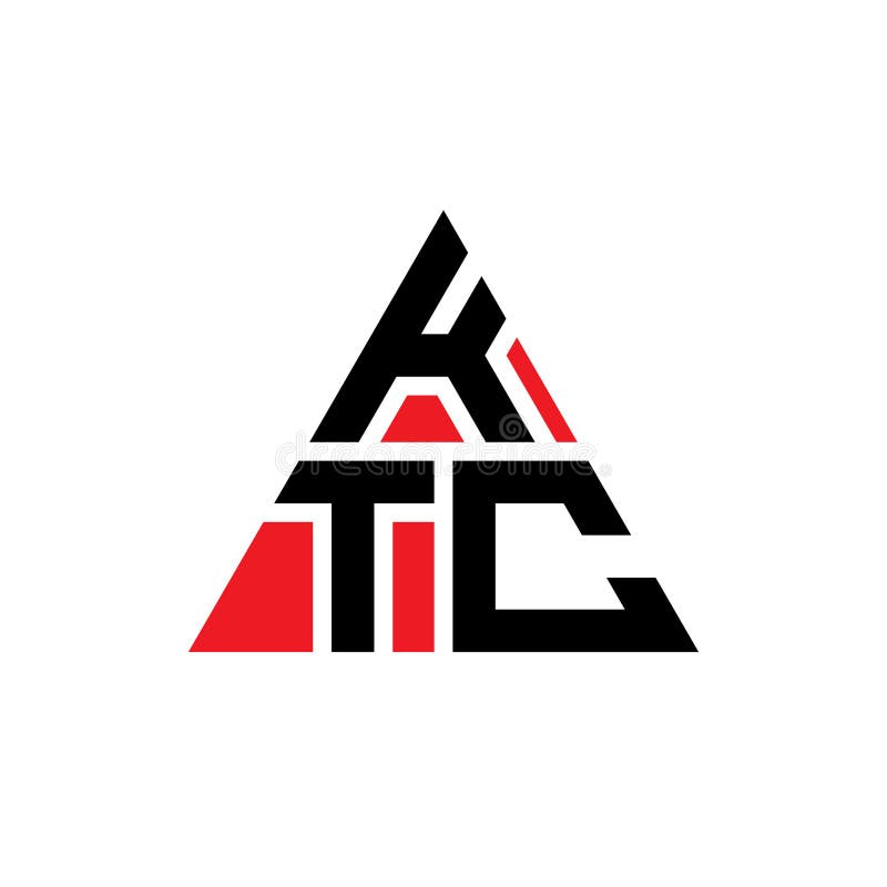 KTC Triangle Letter Logo Design with Triangle Shape. KTC Triangle Logo ...