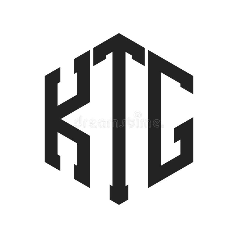 KTG Logo Design. Initial Letter KTG Monogram Logo Using Hexagon Shape ...