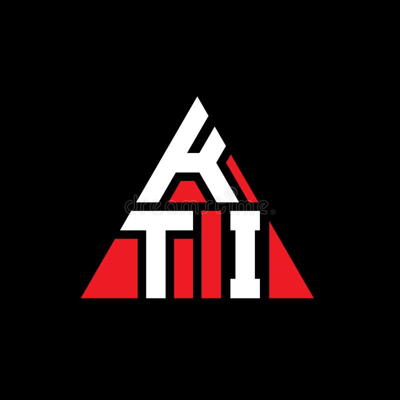 KTI Triangle Letter Logo Design with Triangle Shape. KTI Triangle Logo ...