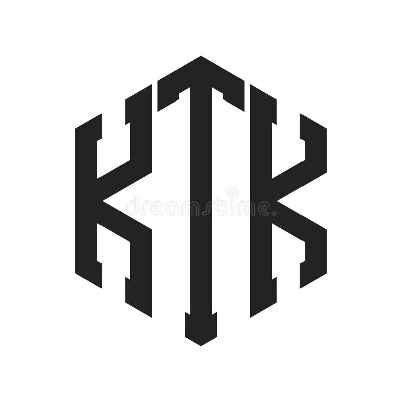 KTK Logo Design. Initial Letter KTK Monogram Logo Using Hexagon Shape ...