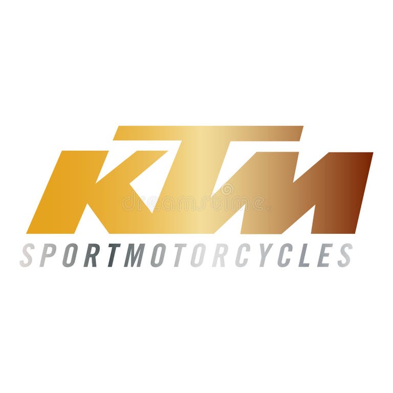 Ktm shiny logo editorial image. Illustration of motorcycle - 258123775