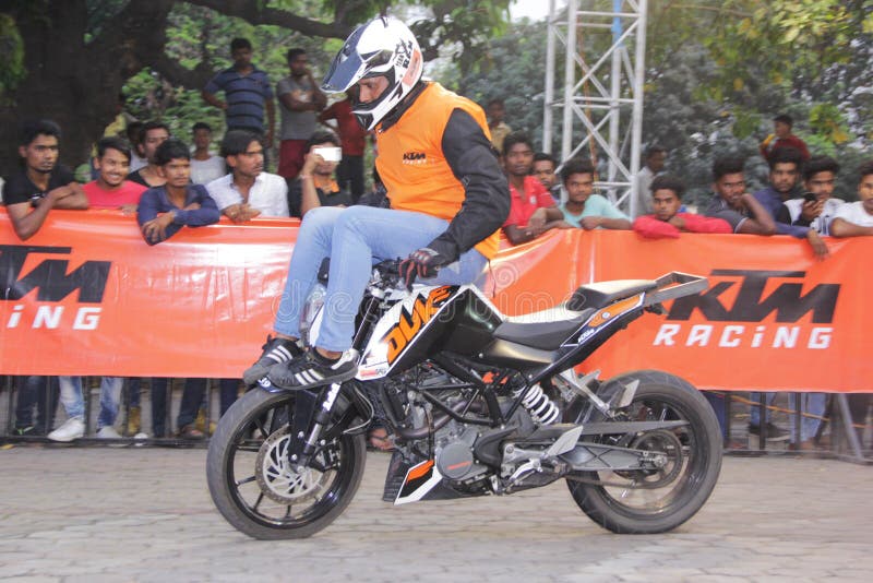 Ktm stunt editorial stock photo. Image of stunt, live - 90387288