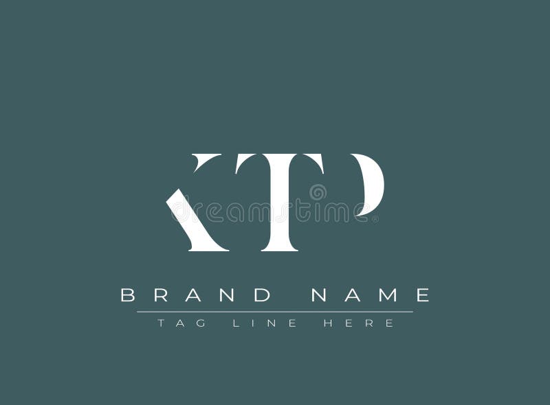 KTP Abstract Letter Logo Design Stock Vector - Illustration of three ...