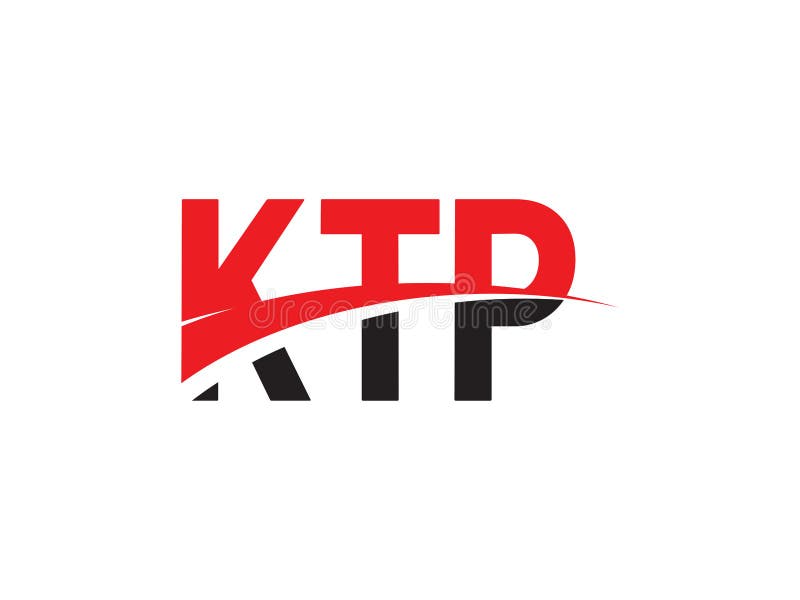 KTP Letter Initial Logo Design Stock Vector - Illustration of line ...