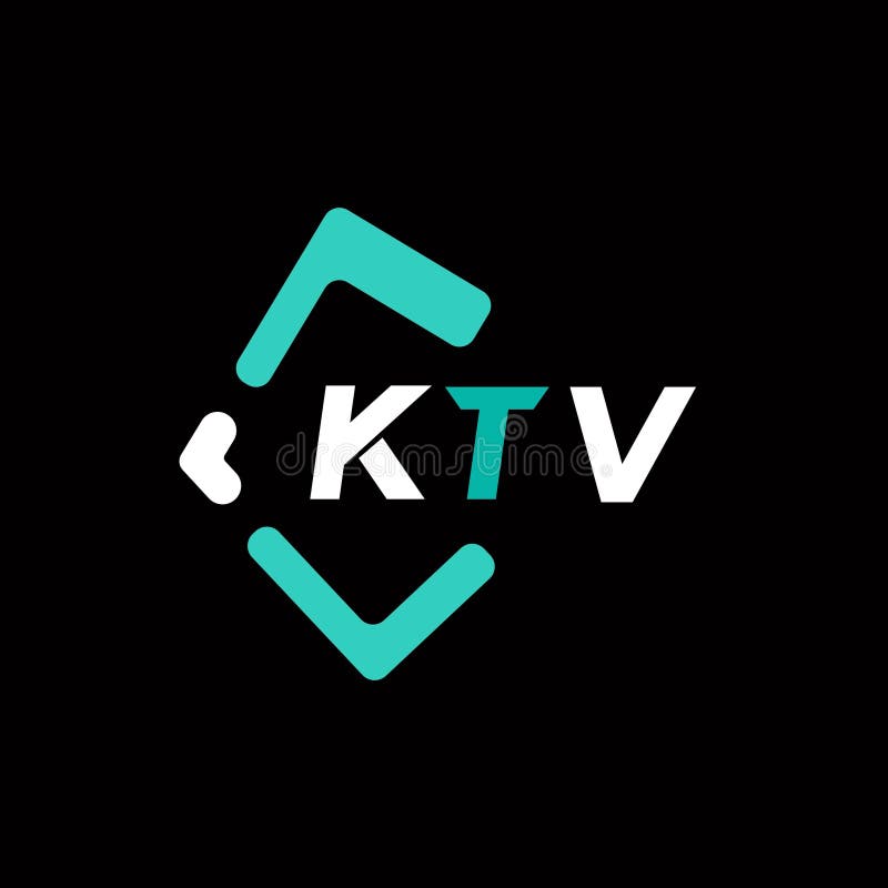 KTV Creative Minimalist Letter Logo. KTV Unique Vector Initials ...