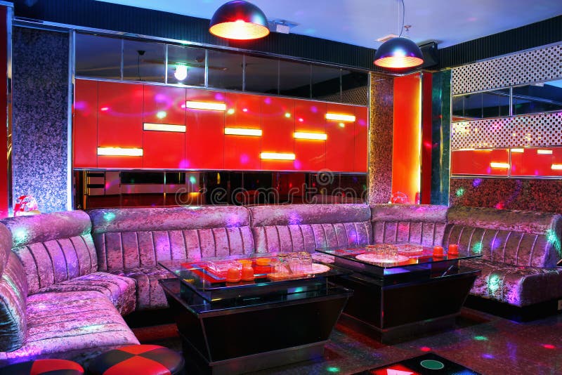 Ktv room stock photo. Image of decoration, sofa, night - 7660752