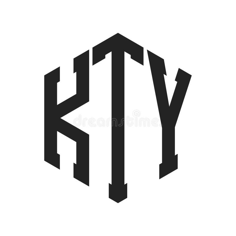 KTY Logo Design. Initial Letter KTY Monogram Logo Using Hexagon Shape ...
