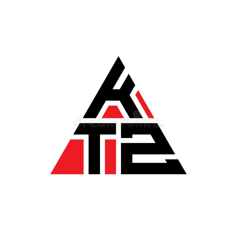KTZ Triangle Letter Logo Design with Triangle Shape. KTZ Triangle Logo ...