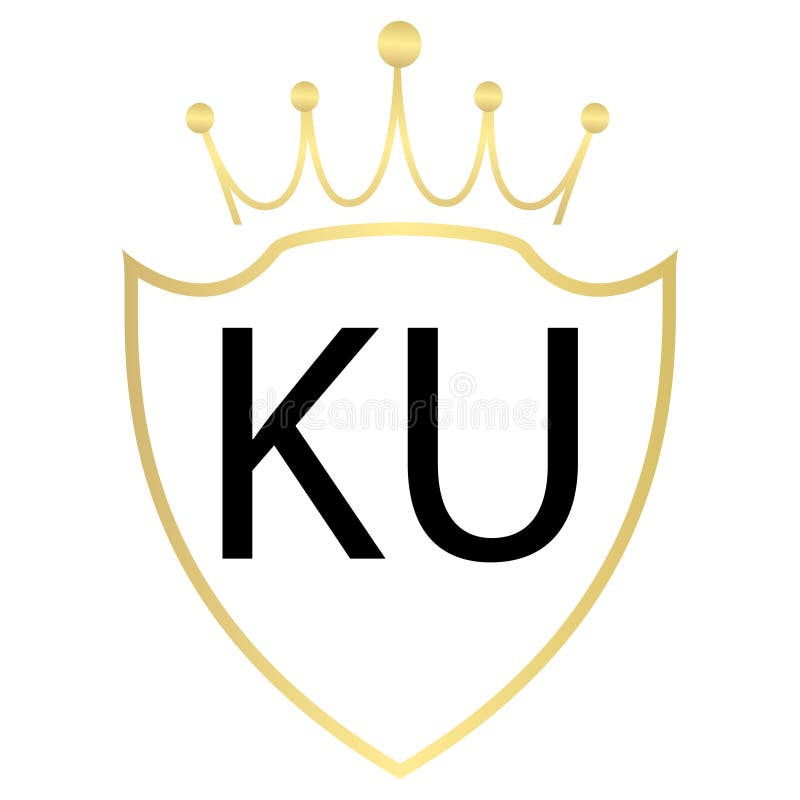 KU Letter Logo Design with Simple Style Stock Vector - Illustration of ...