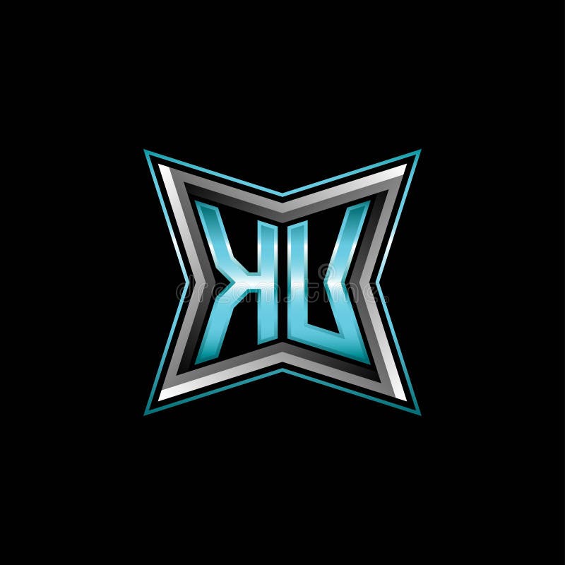 KU Logo Monogram Geometric Modern Design Stock Vector - Illustration of ...