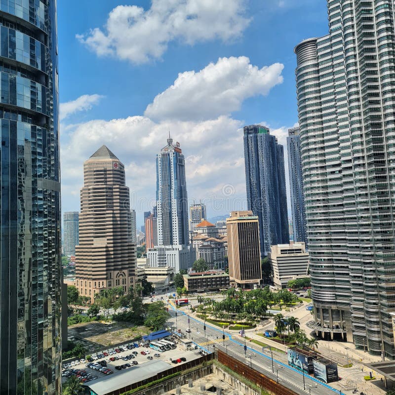 Kuala Lumpur City Centre View from 18th Floor Editorial Image - Image ...