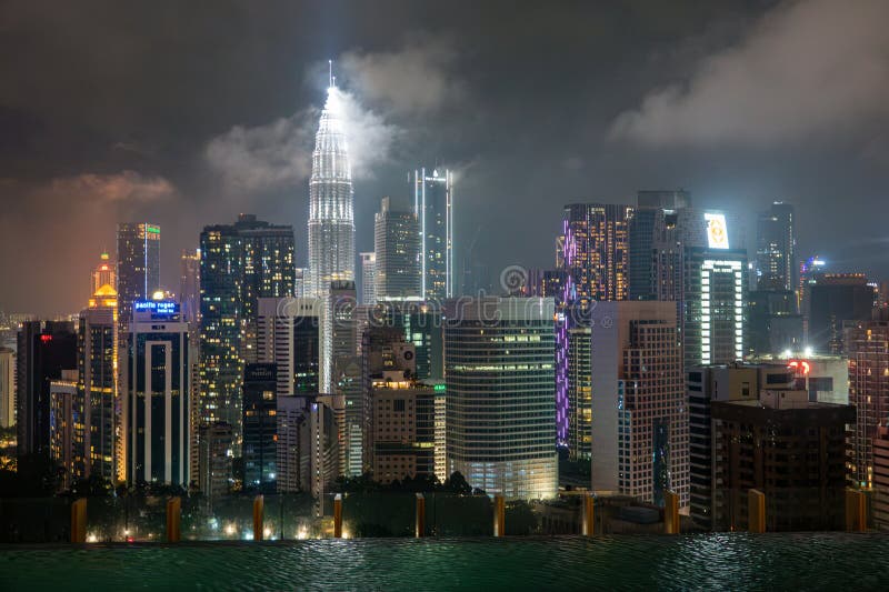 Kuala Lumpur City Skyline at Night Stock Image - Image of klcc, travel ... Kuala Lumpur City Skyline at Night Stock Image - Image of klcc, travel ...