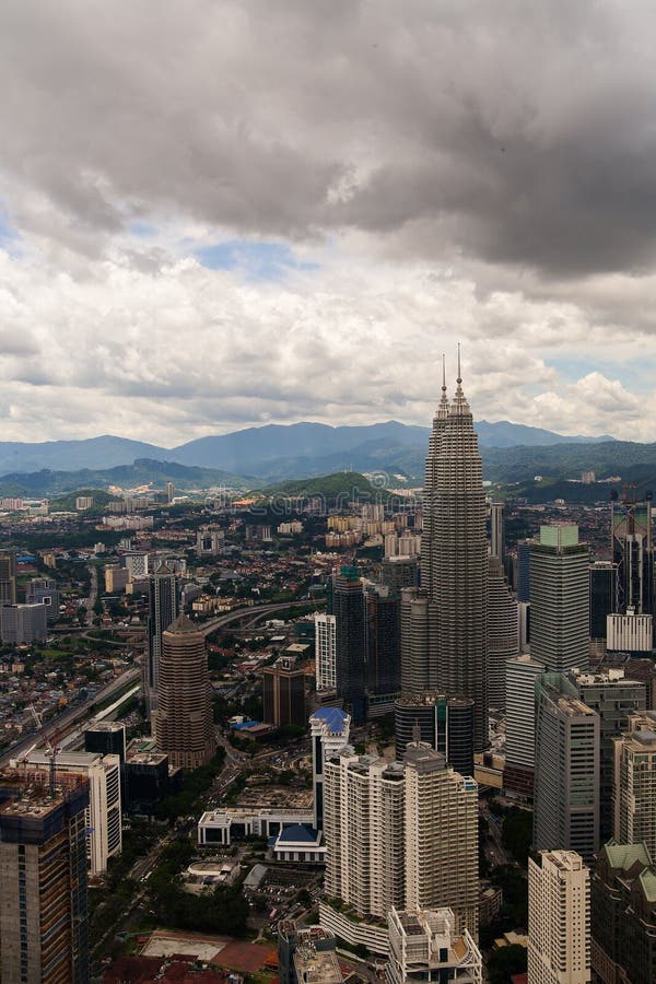 Kuala Lumpur Cityscape Panorama View Stock Image - Image of place ...