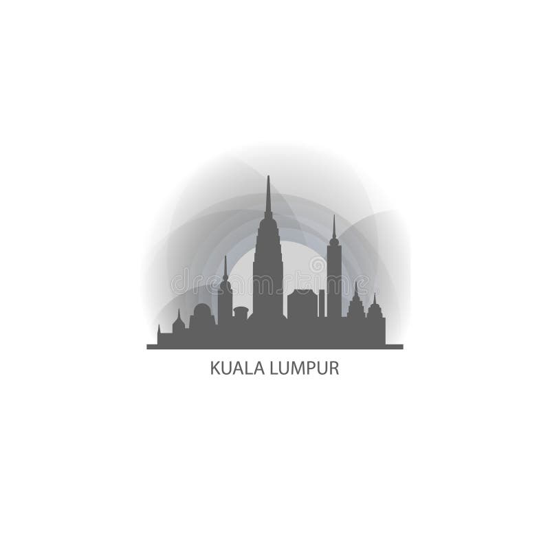 Kuala Lumpur vector logo stock vector. Illustration of graphic - 305510159