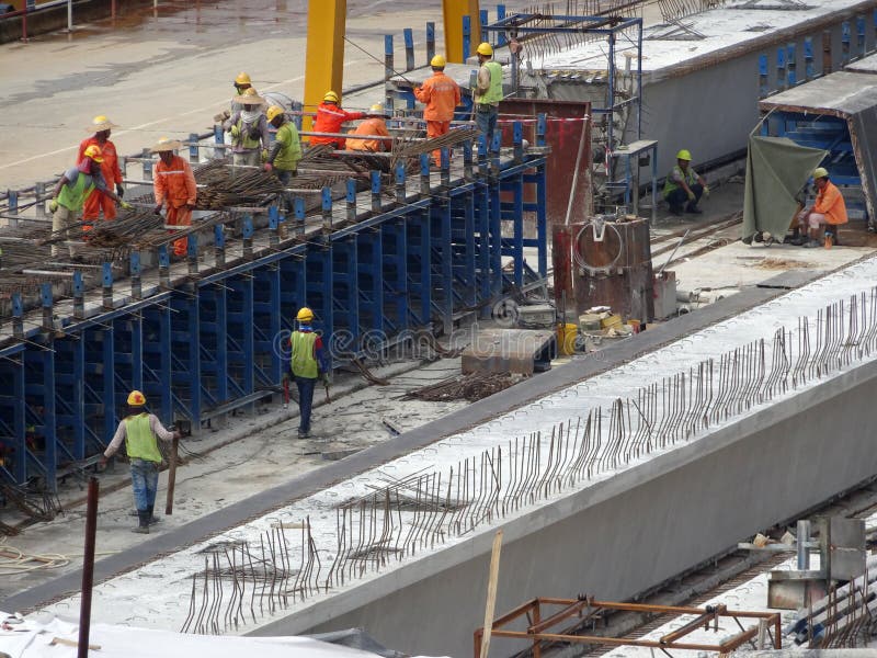 Construction Site on Progress at Site. the Construction of the Building ...