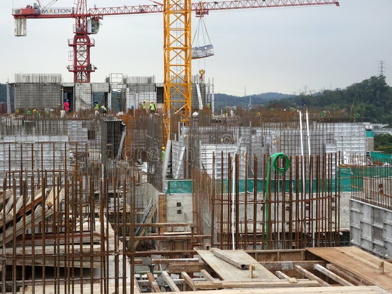 Construction Site in Progress during Daytime. Editorial Image - Image ...