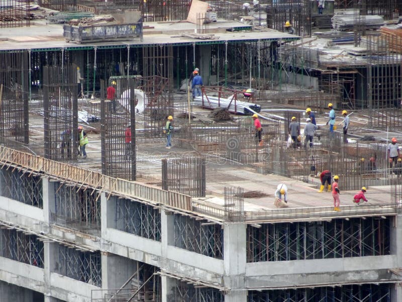 Construction Site in Progress during Daytime. Editorial Photography ...