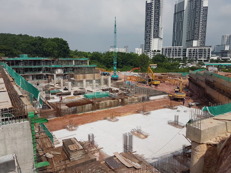 Building Basement Under Construction Using the Open Cut Method ...