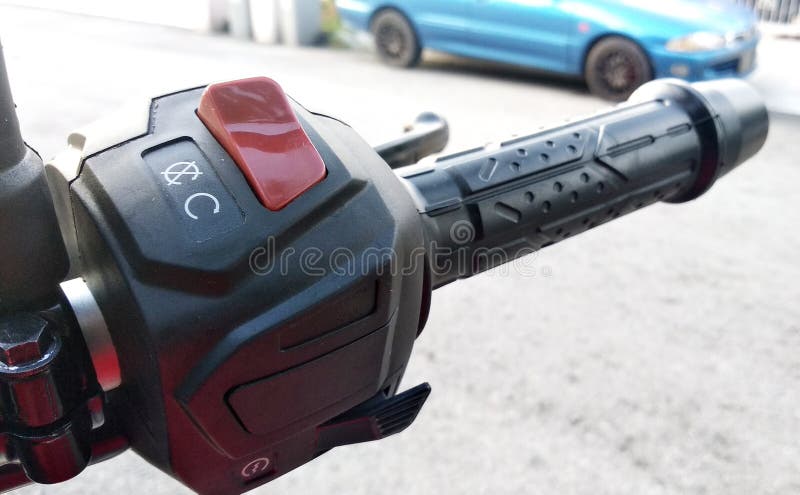 Motorcycle Ignition and Engine Kill Button. Editorial Photo - Image of ...