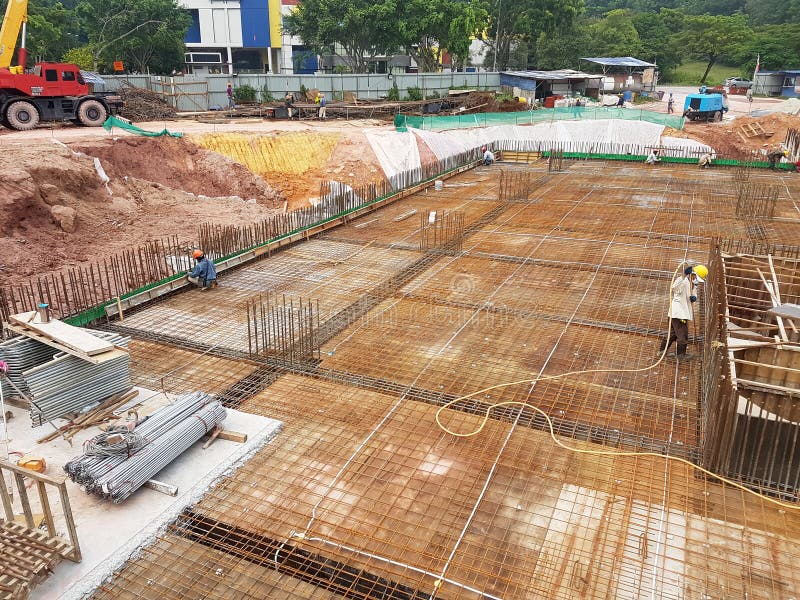 Building Floor Slab Under Construction. Editorial Photography - Image ...