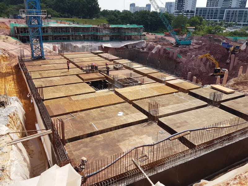 Building Floor Slab Under Construction. Editorial Photography - Image ...