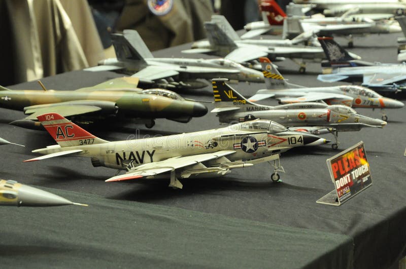 Selected Focused Various of Fighter Plane Miniature Model Scale ...