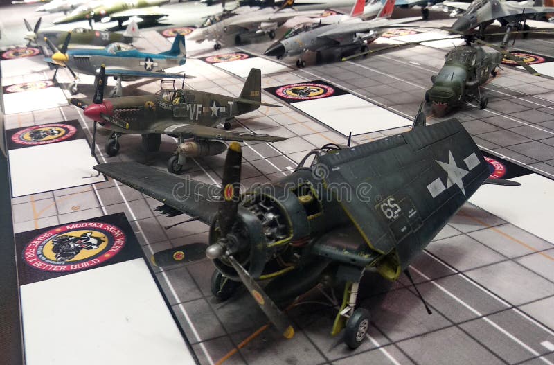 Selected Focused Various of Fighter Plane Miniature Model Scale ...