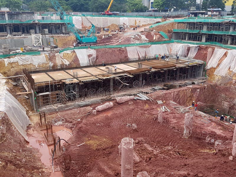 Building Substructure and Super-structure Under Construction Using the ...