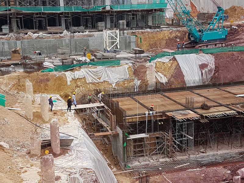 Building Substructure and Super-structure Under Construction Using the ...