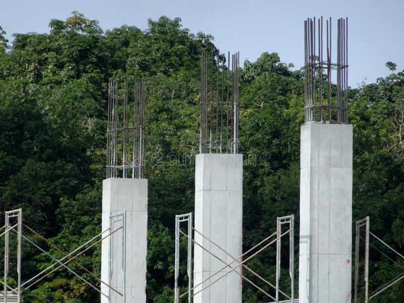 Concrete Structure Beam, Column and Slab at the Construction Slab ...