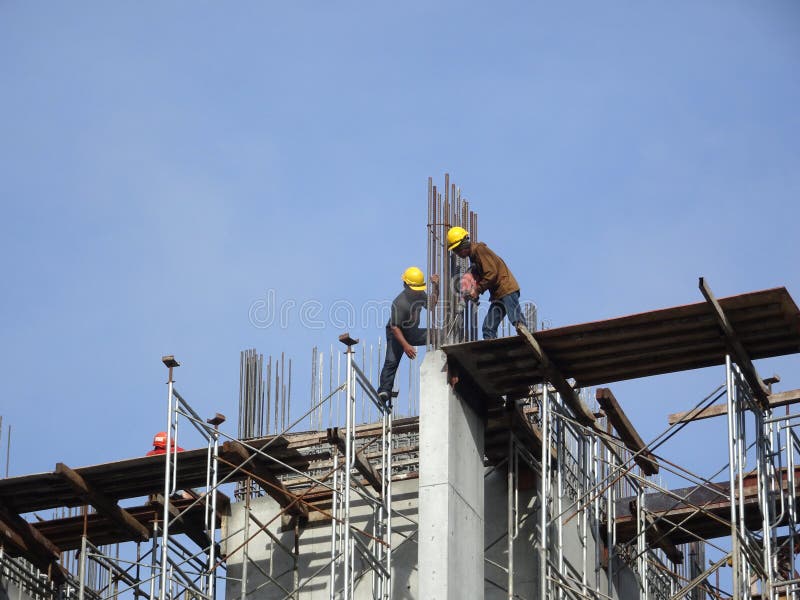 Concrete Structure Beam, Column and Slab at the Construction Slab ...