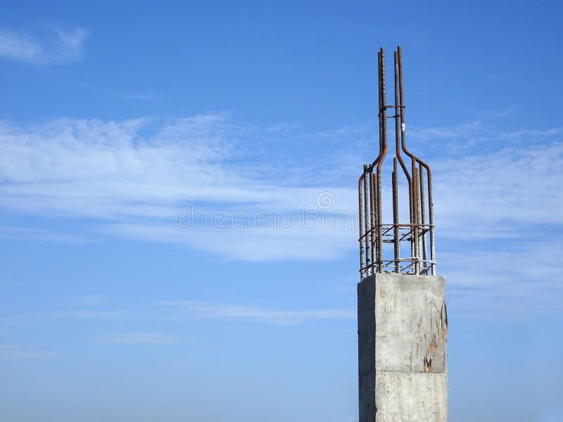 Concrete Structure Beam, Column and Slab at the Construction Slab ...