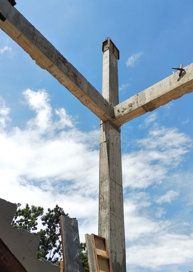 Concrete Structure Beam, Column and Slab at the Construction Slab ...