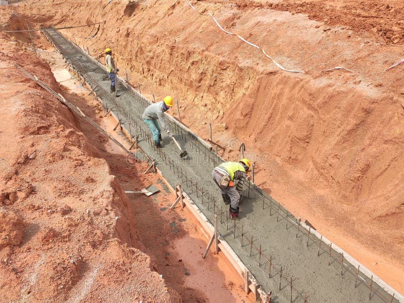 Levelling Concrete stock photo. Image of cement, reinforced - 21561458